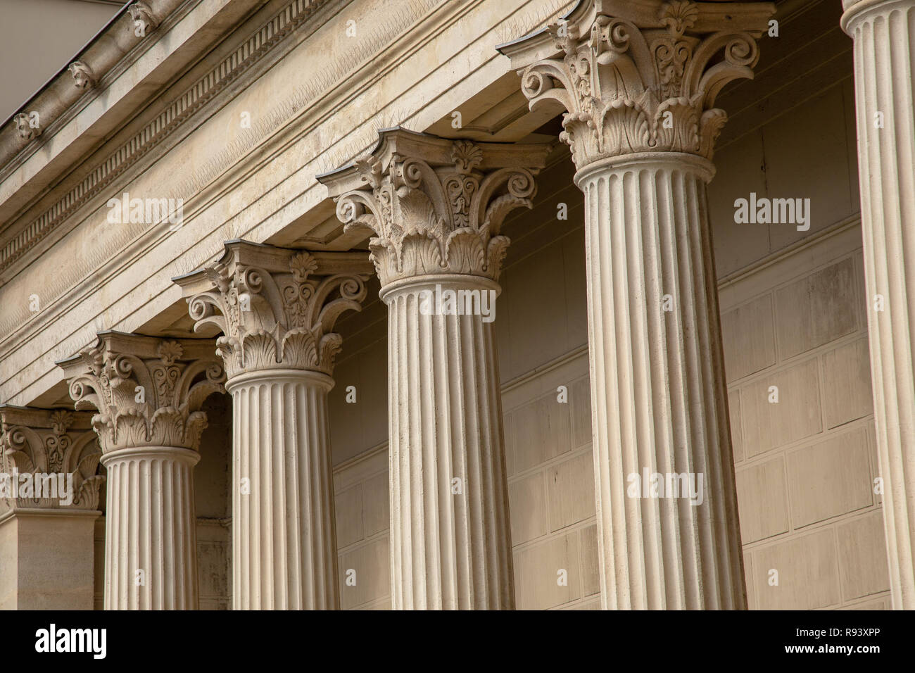 Vintage Old Justice Courthouse Column Stock Photo - Alamy