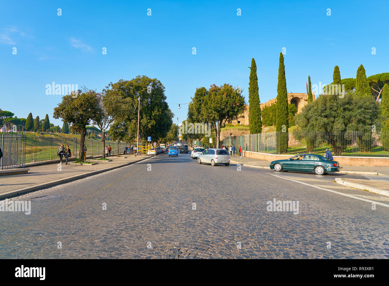 ROME, ITALY - CIRCA NOVEMBER, 2017: Rome urban landscape. Rome is the ...