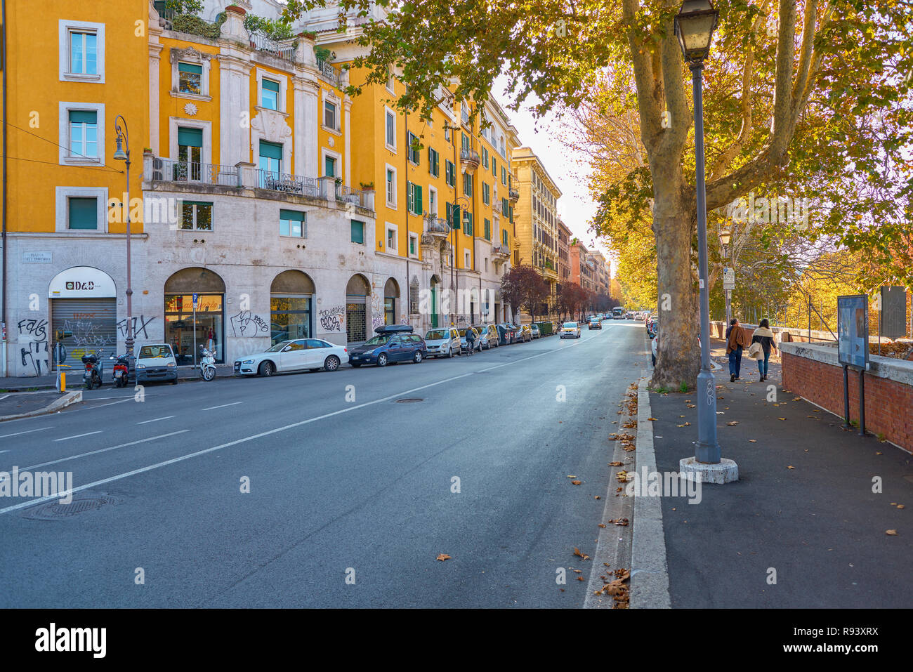 ROME, ITALY - CIRCA NOVEMBER, 2017: Rome urban landscape. Rome is the ...