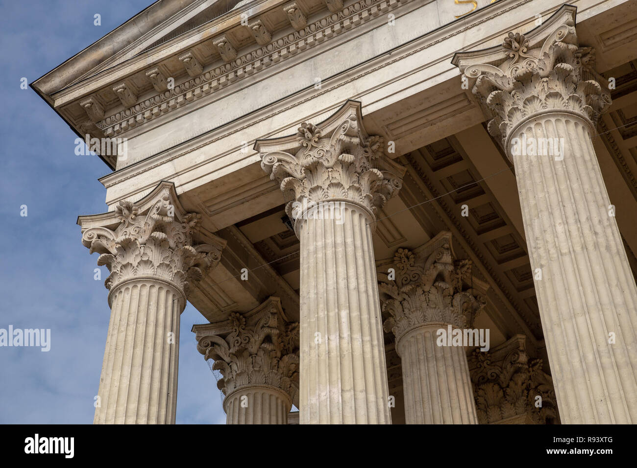 Vintage Old Justice Courthouse Column Stock Photo - Alamy