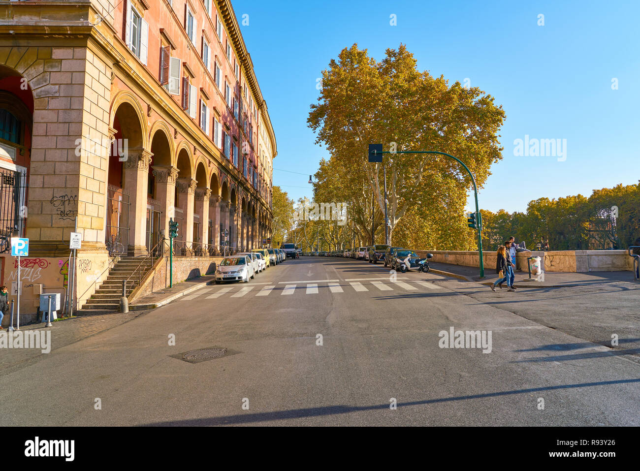 ROME, ITALY - CIRCA NOVEMBER, 2017: Rome urban landscape. Rome is the ...