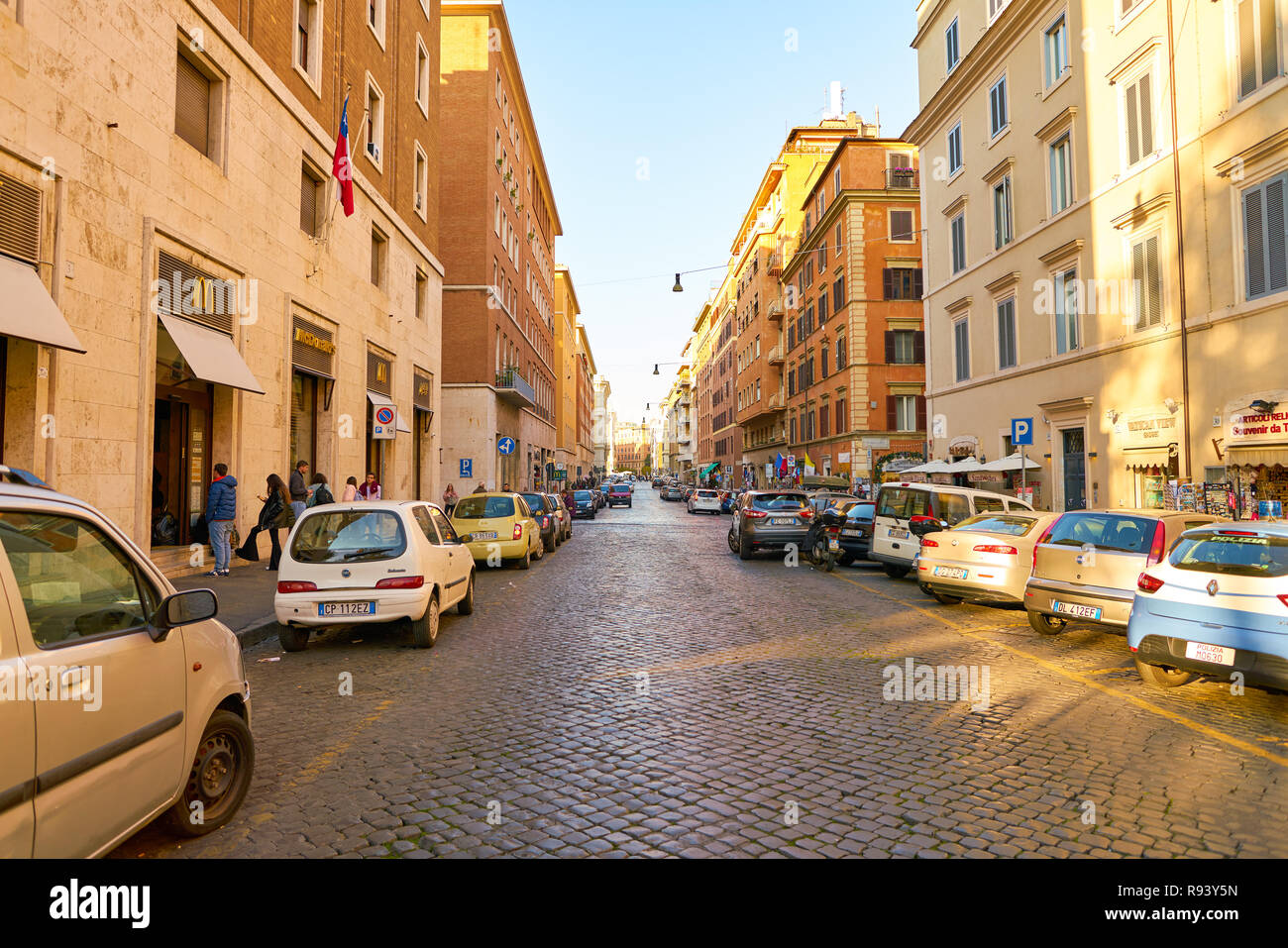 ROME, ITALY - CIRCA NOVEMBER, 2017: Rome urban landscape. Rome is the ...