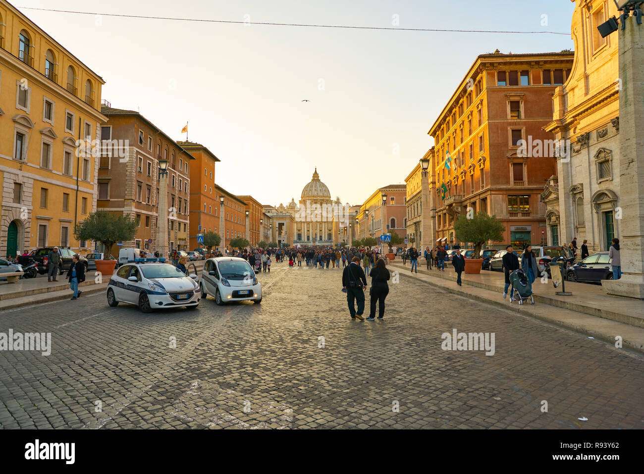 ROME, ITALY - CIRCA NOVEMBER, 2017: Rome urban landscape. Rome is the ...