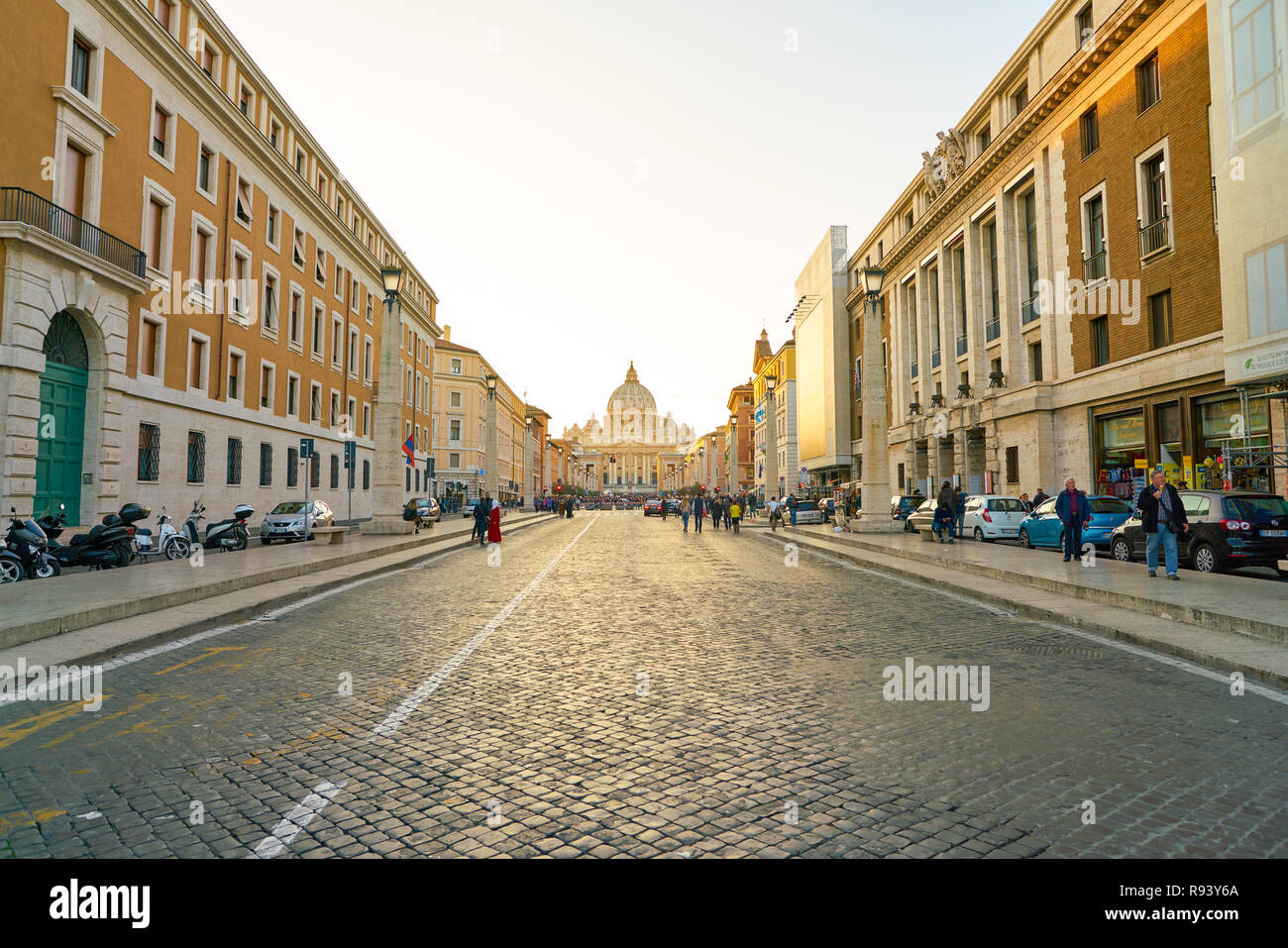 ROME, ITALY - CIRCA NOVEMBER, 2017: Rome urban landscape. Rome is the ...