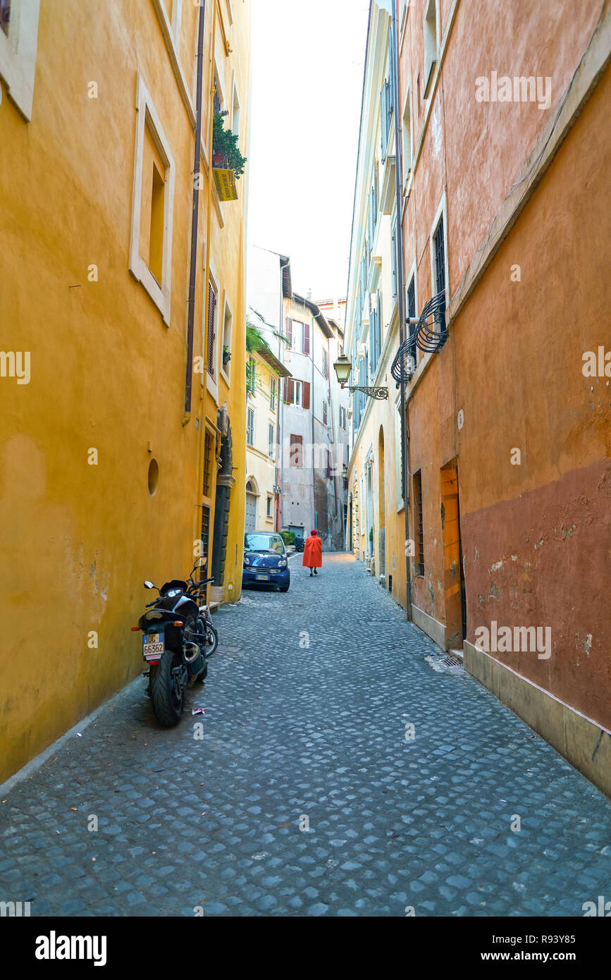 ROME, ITALY - CIRCA NOVEMBER, 2017: Rome urban landscape. Rome is the ...