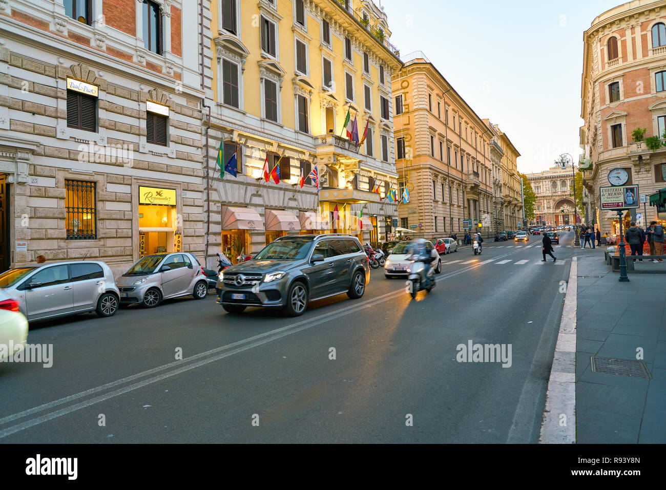 ROME, ITALY - CIRCA NOVEMBER, 2017: Rome urban landscape. Rome is the ...