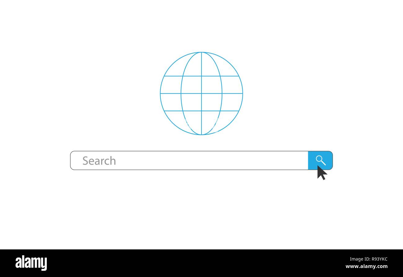 Round search bar box hi-res stock photography and images - Alamy
