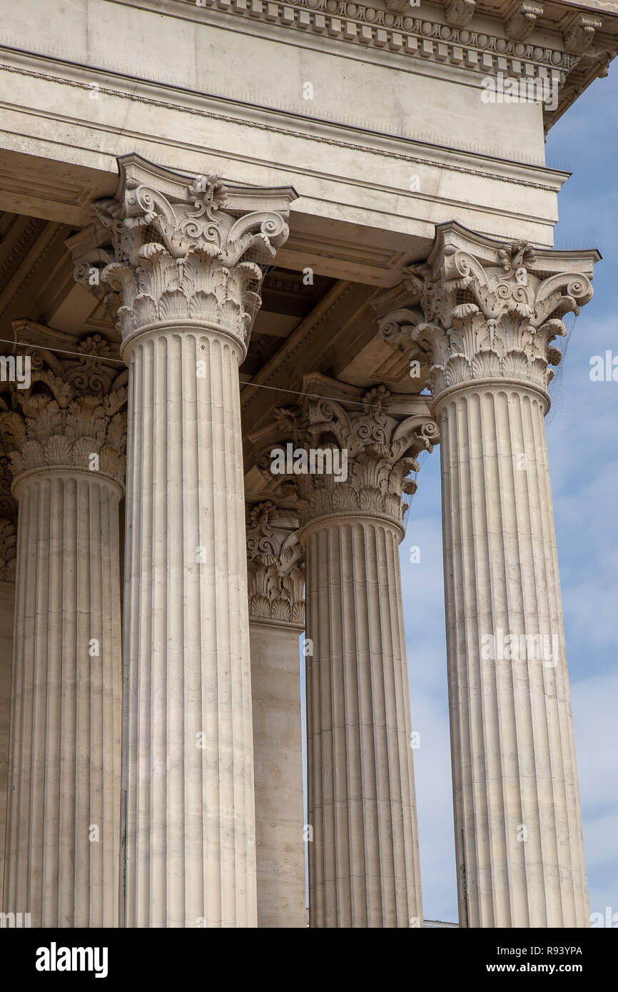 Vintage Old Justice Courthouse Column Stock Photo - Alamy