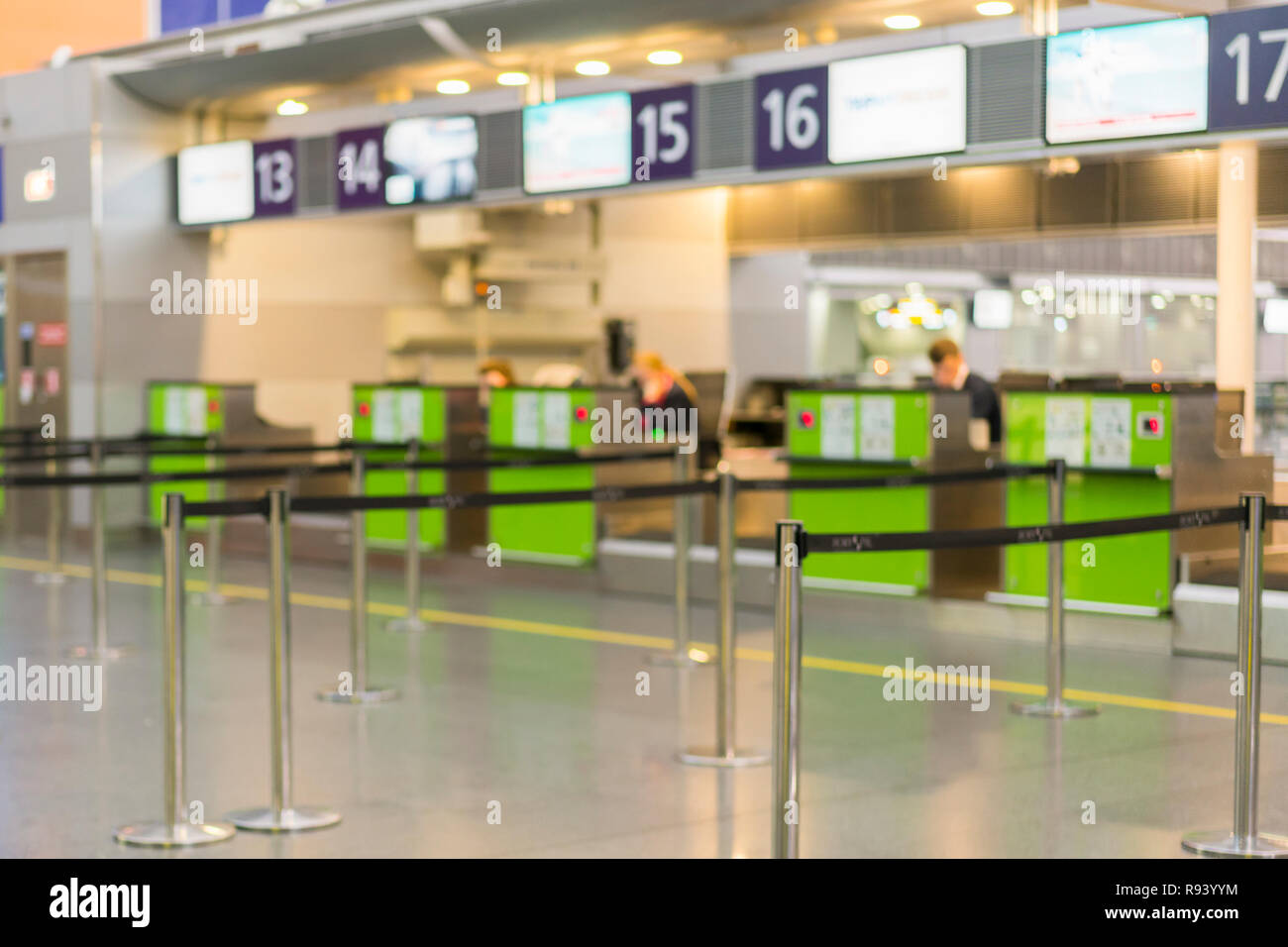airport terminal, the inside of the service area. The hall Stock Photo ...