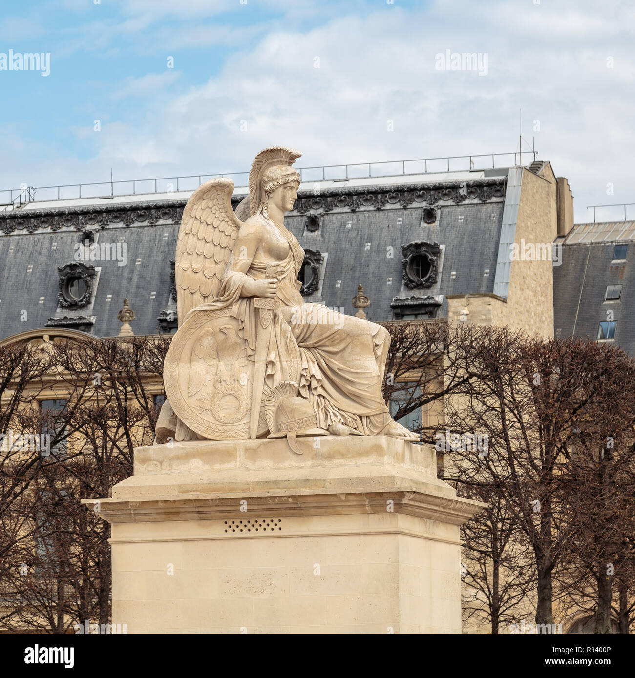Paris, France, March 28 2017: Allegory statue of Victorious France ...