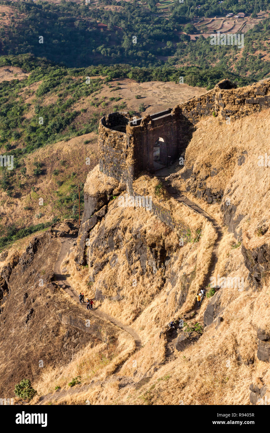 Rajgadh Fort near Pune, Maharashtra, India Stock Photo - Alamy