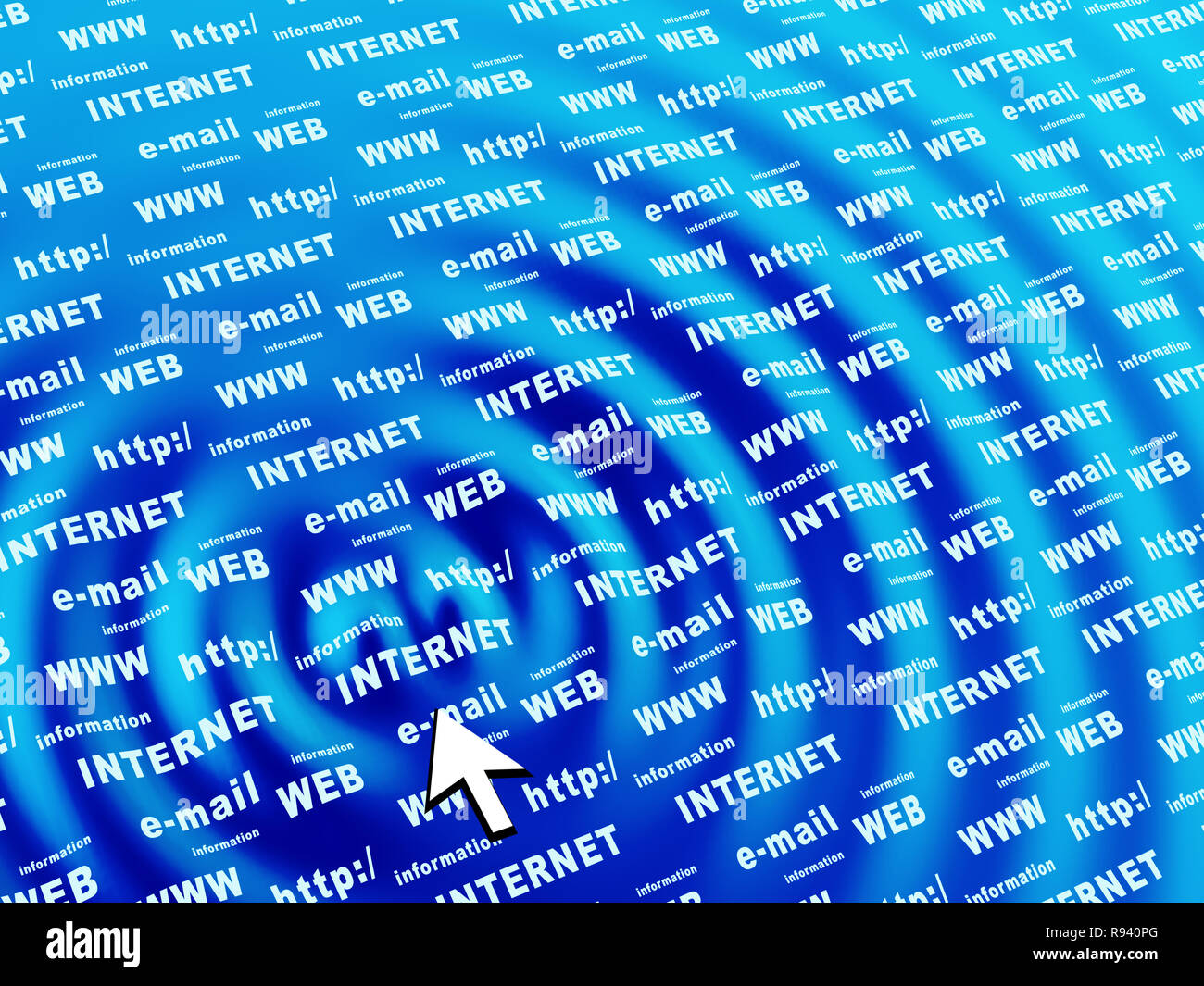 Internet concept. Background of blue color Stock Photo - Alamy