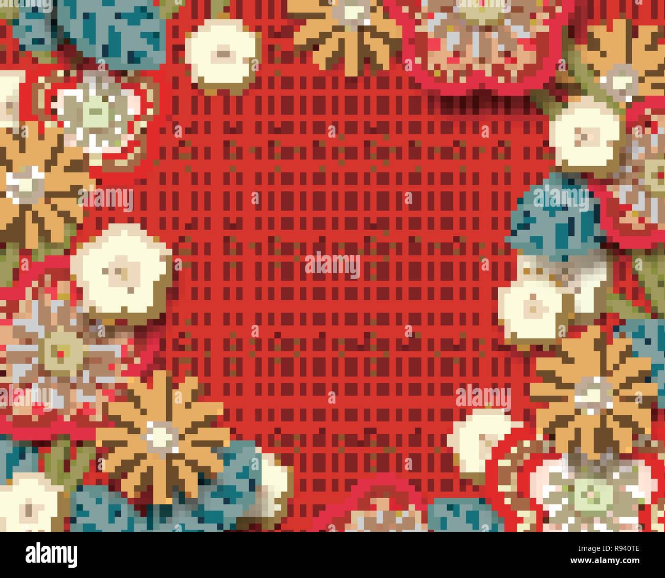 Copy space frame sewing Stock Vector Images - Alamy