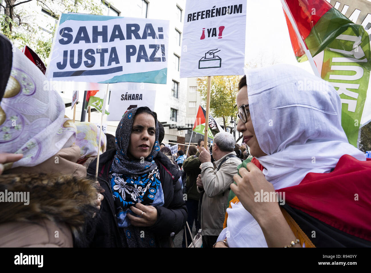 Thousands demonstrate in Madrid, Spain, for freedom of Sahara and human ...