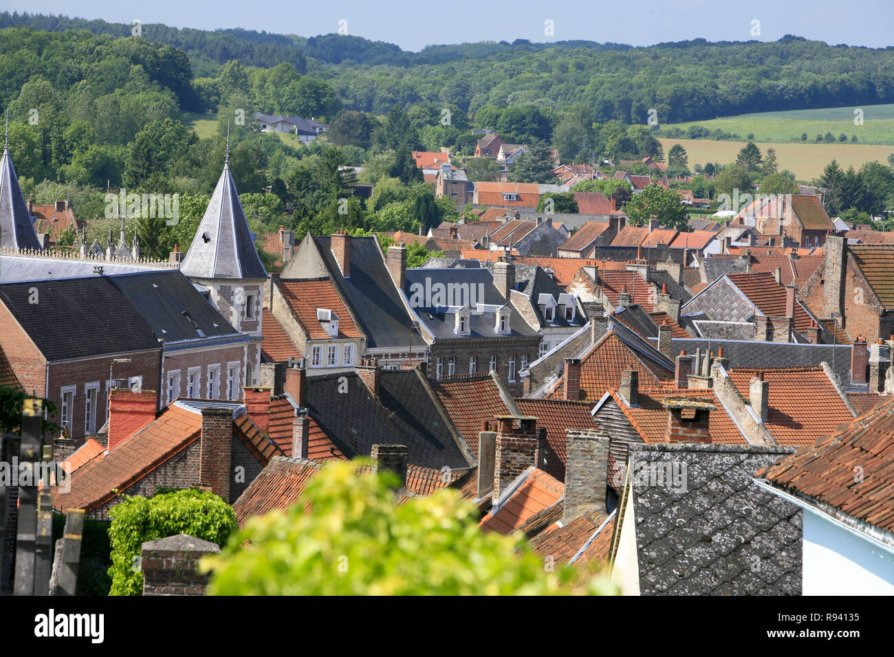 Auxi-le-Chateau in the Authie Valley (northern France) *** Local ...