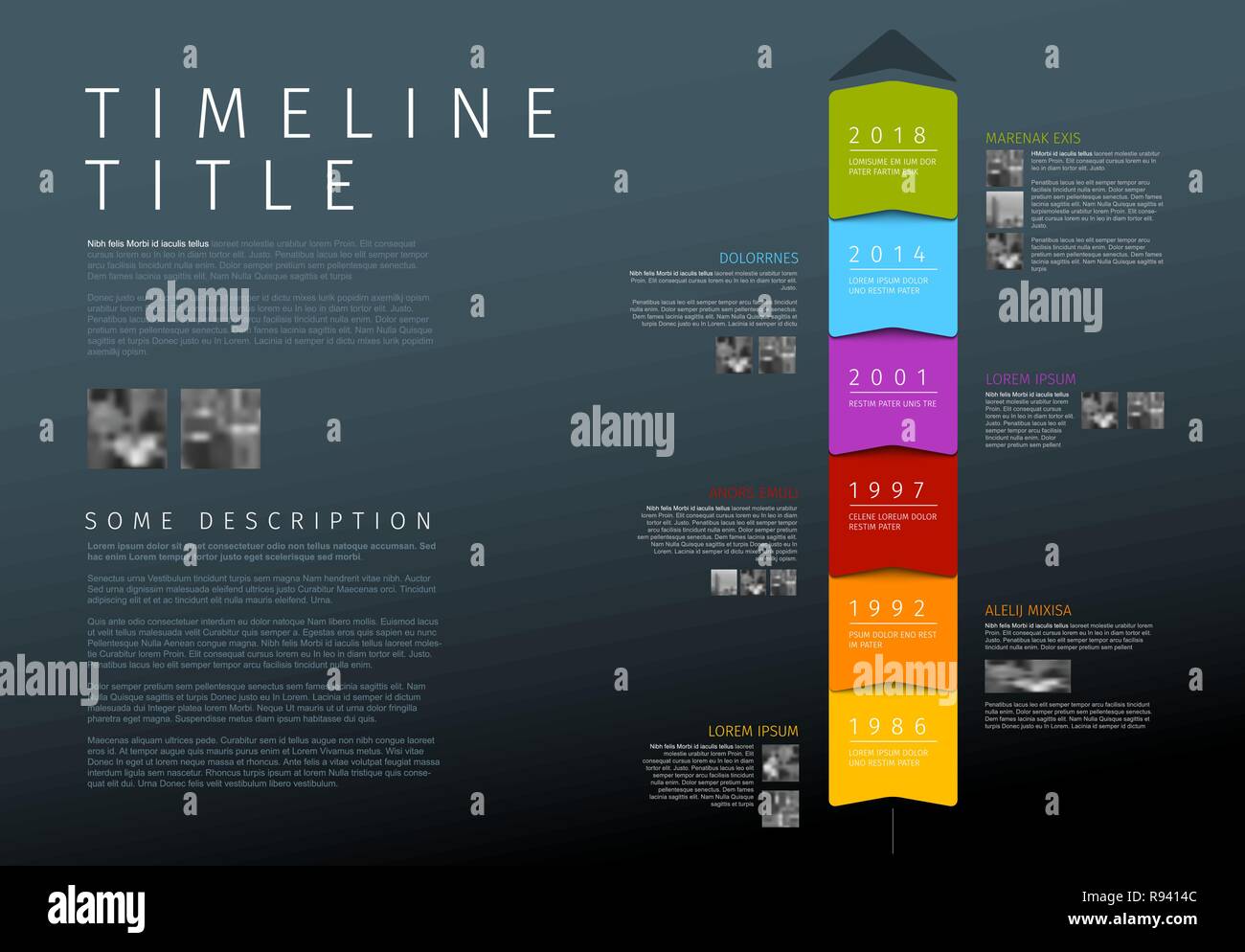 Dark vertical infographic timeline hi-res stock photography and images ...