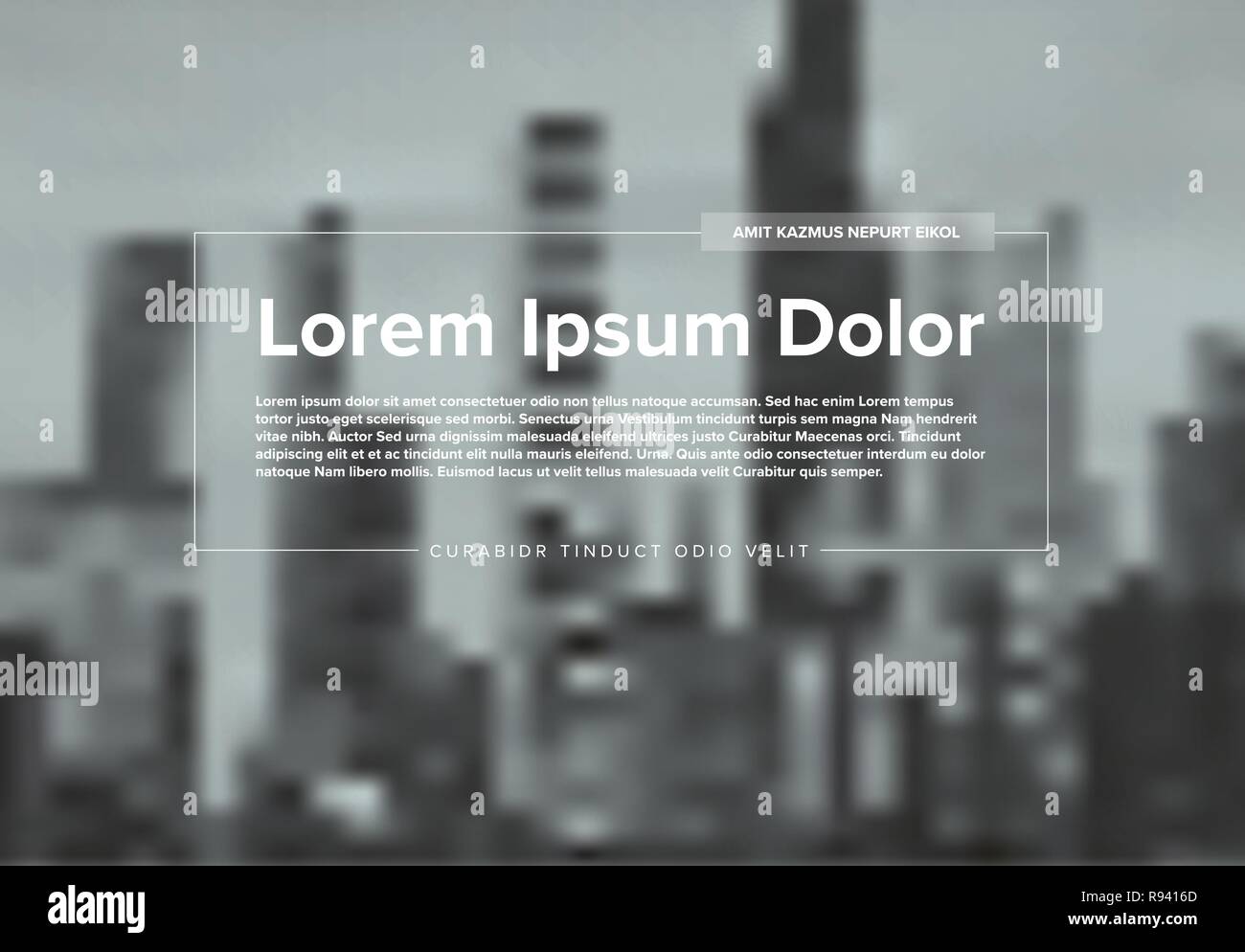 Vector Social media post template with sample text and photo ...