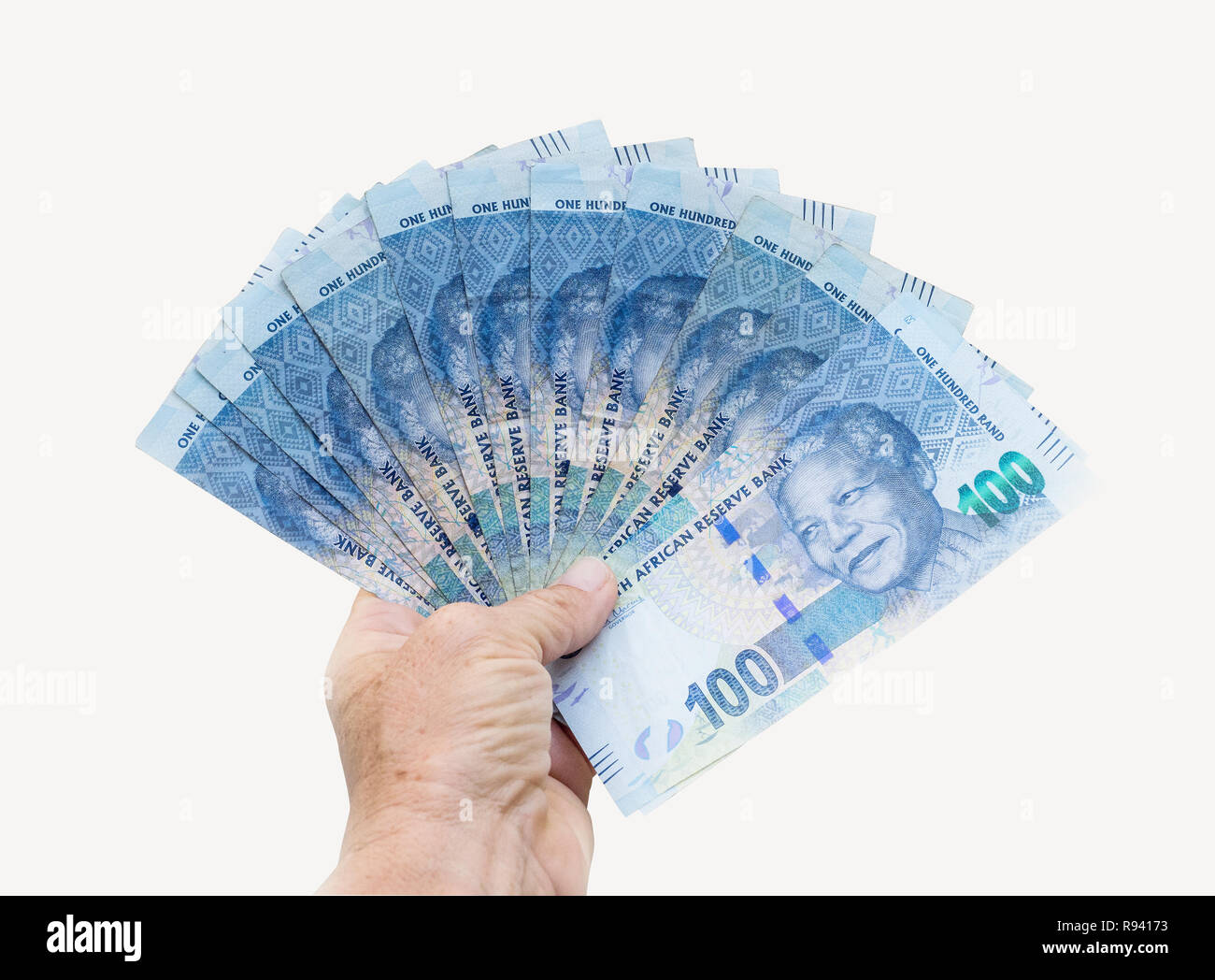 100 rand note hi-res stock photography and images - Alamy