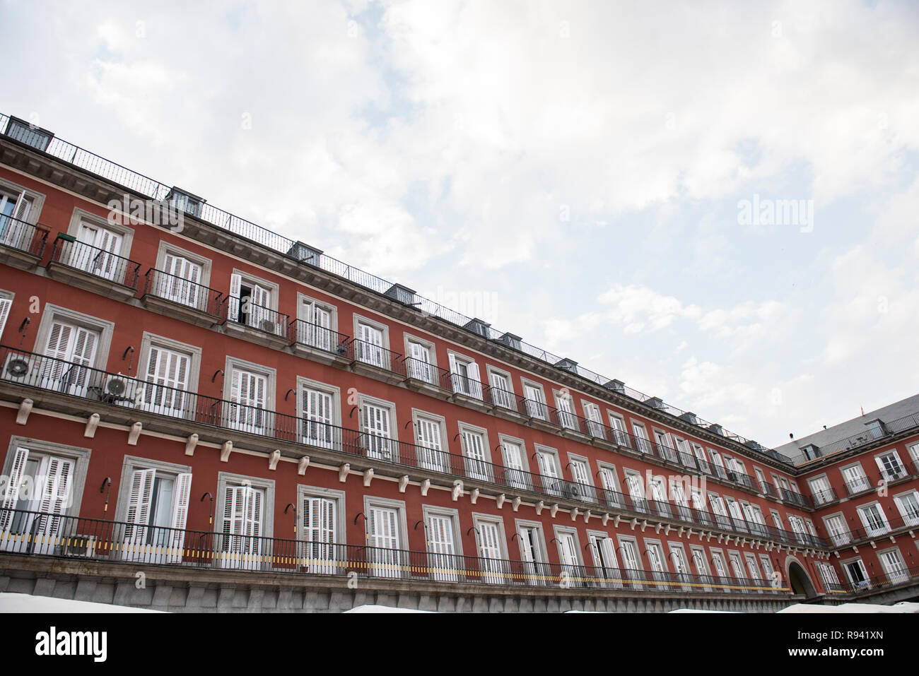 A Large Red Building Stock Photo - Alamy