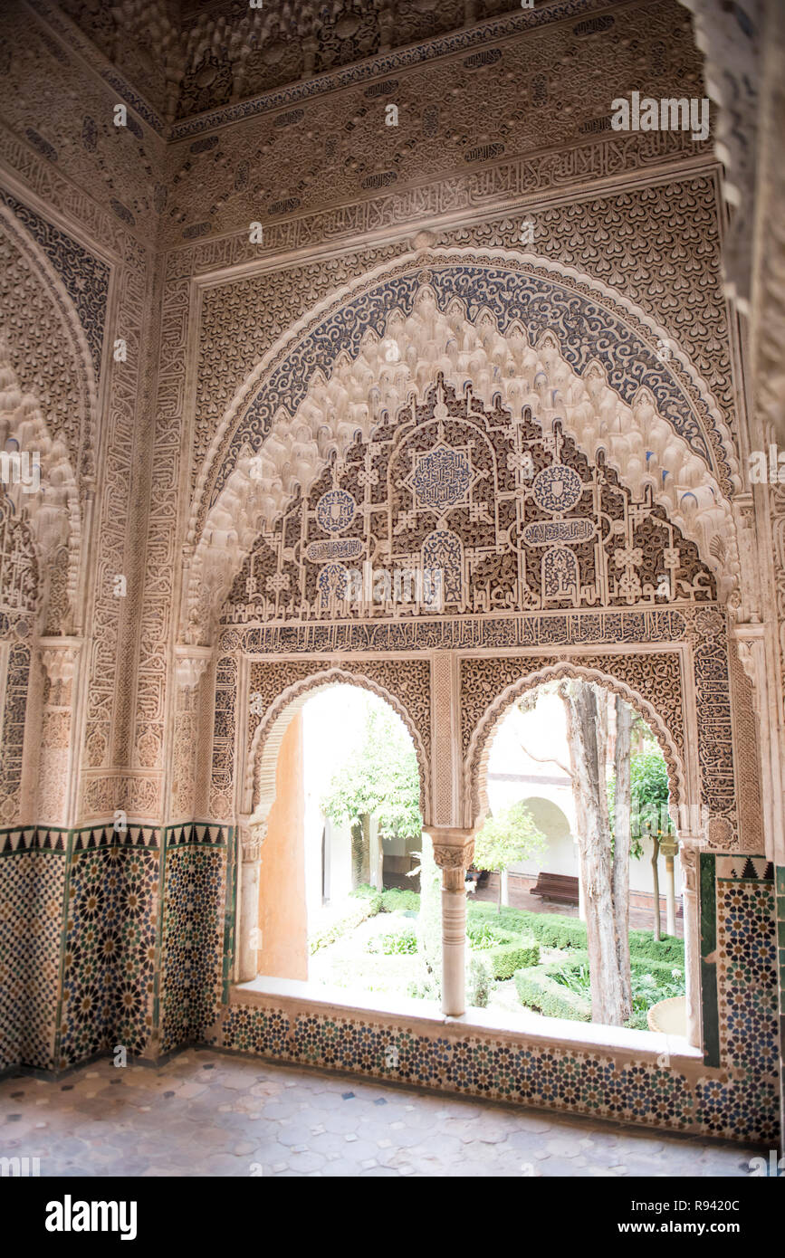 Architectural Beauty of Alhambra Palace Stock Photo - Alamy