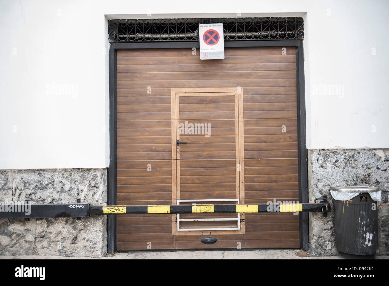 Closed Door of Building Stock Photo - Alamy