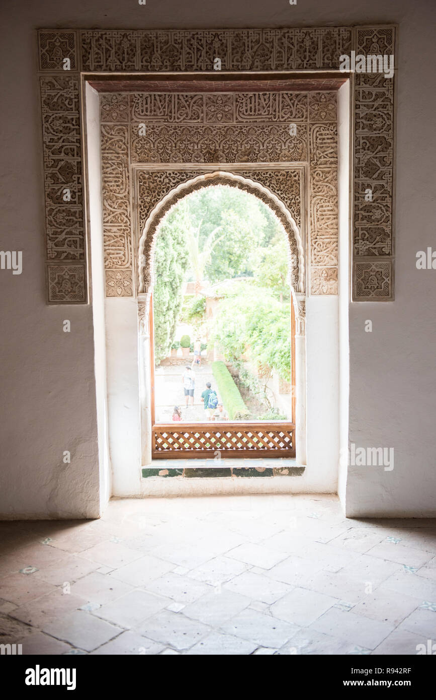 Architectural Beauty of Alhambra Palace Stock Photo - Alamy