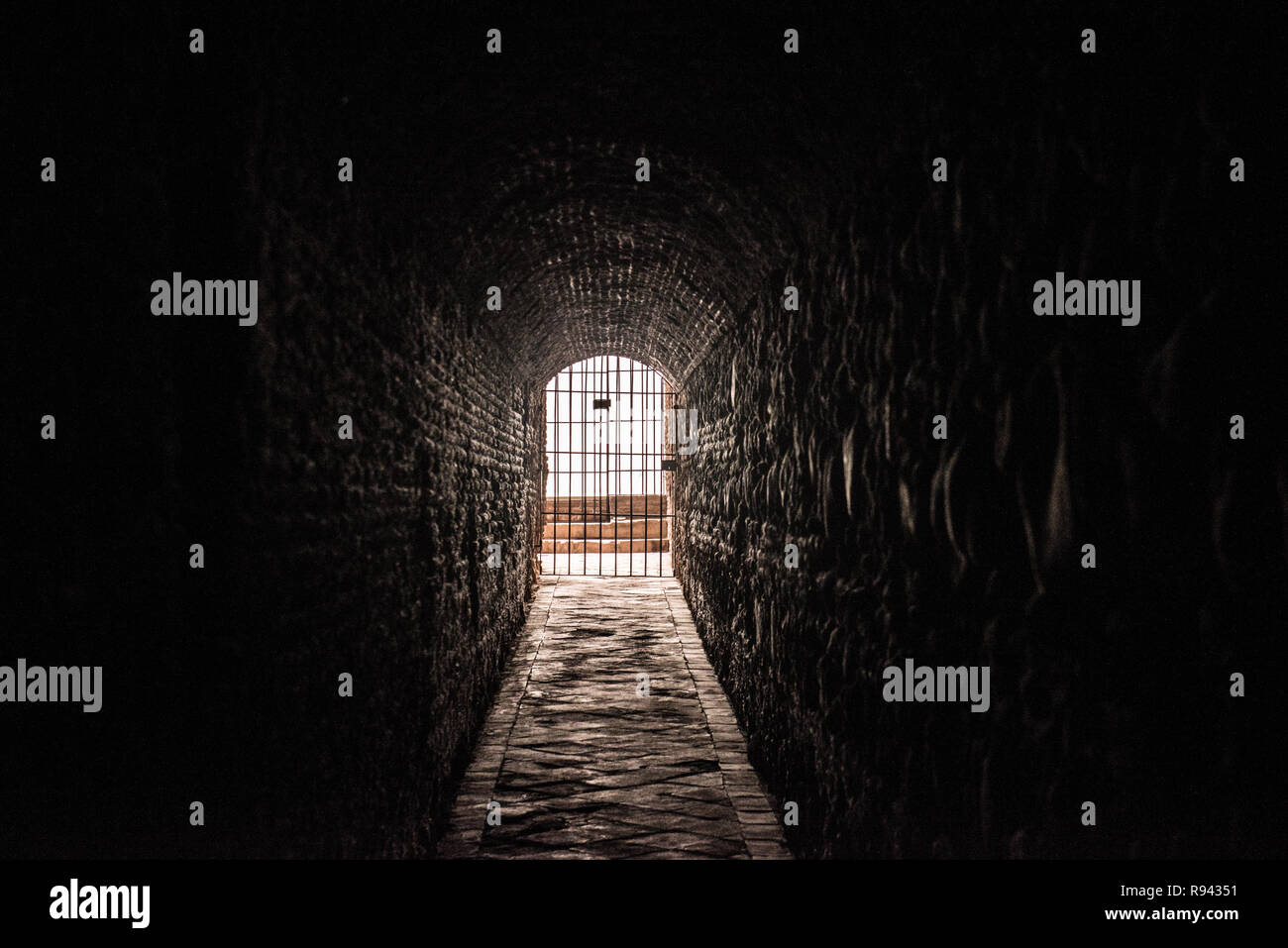 Dark Corridor Passage Stock Photo - Alamy