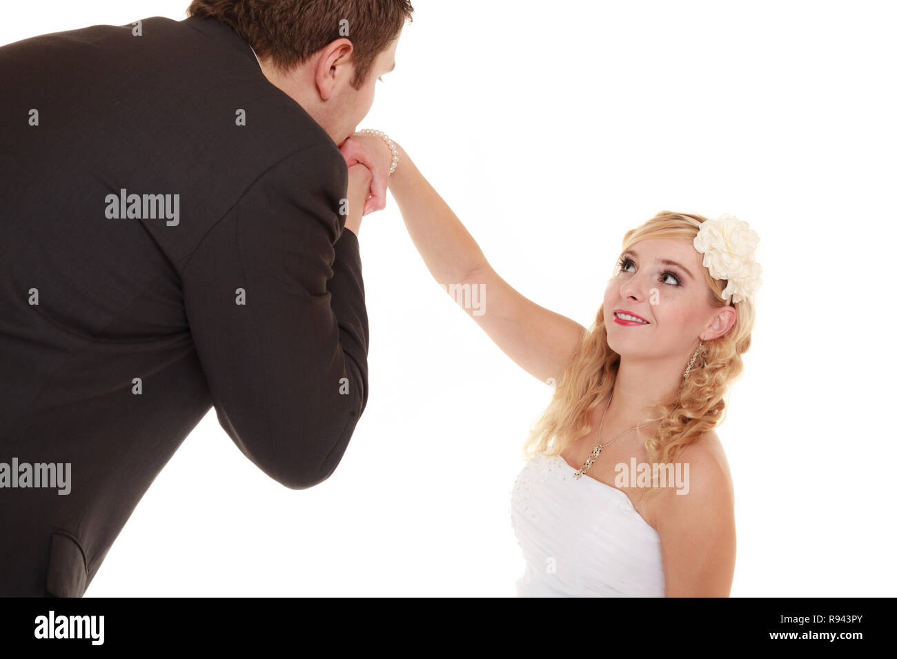 Wedding kissing hand gesture hi-res stock photography and images - Alamy