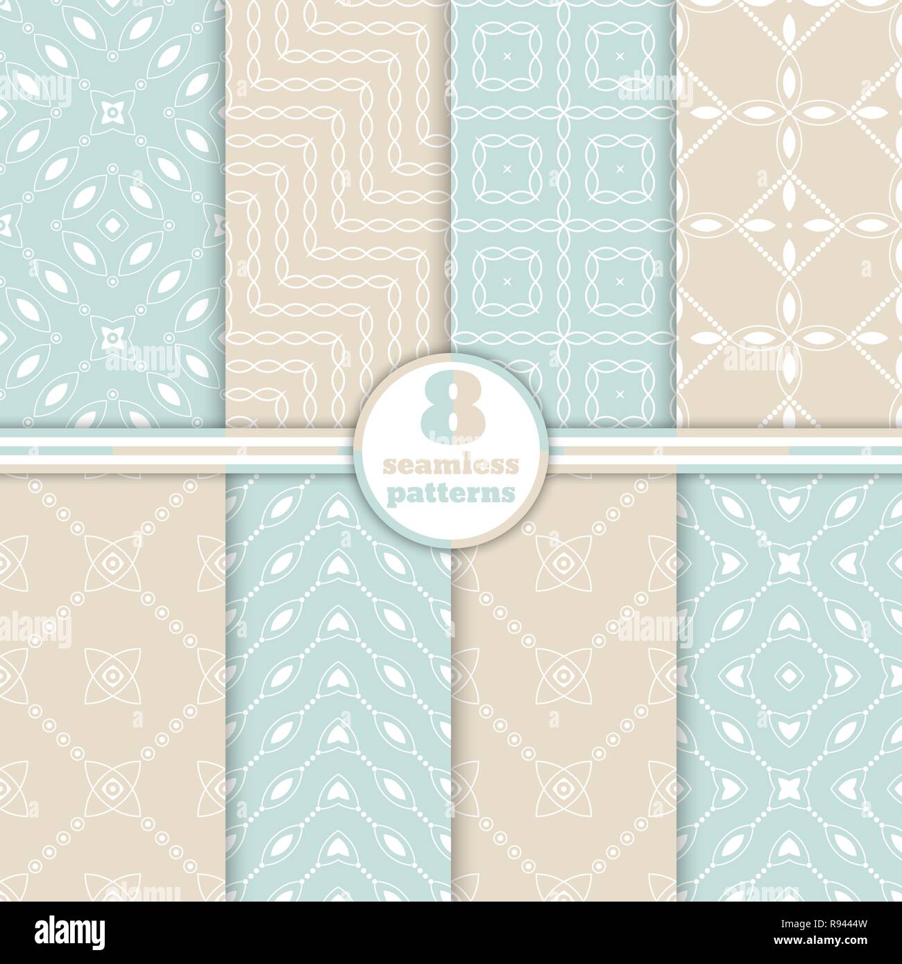 Eight different patterns Stock Vector Images - Alamy