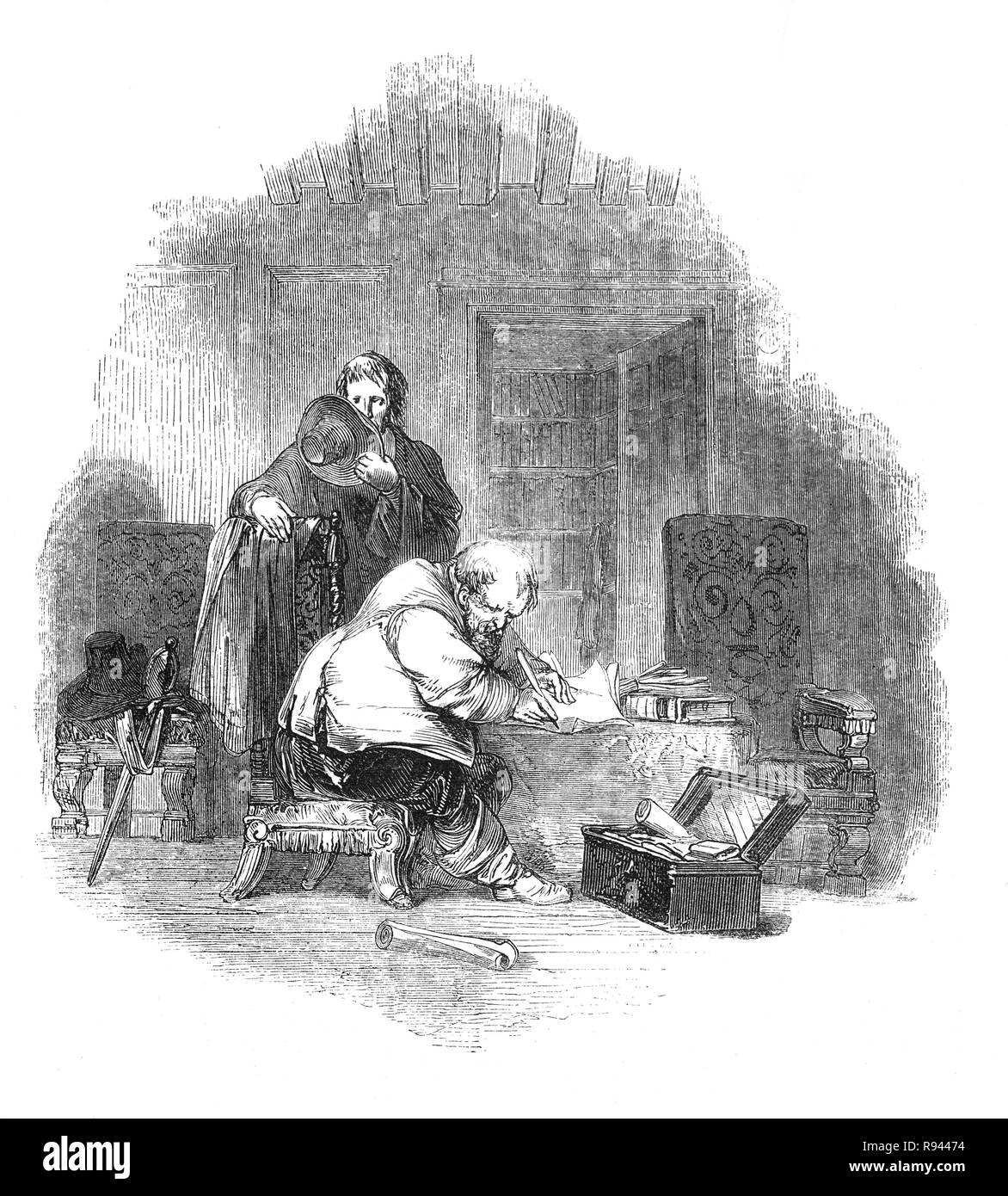 17th century writing Cut Out Stock Images & Pictures - Alamy