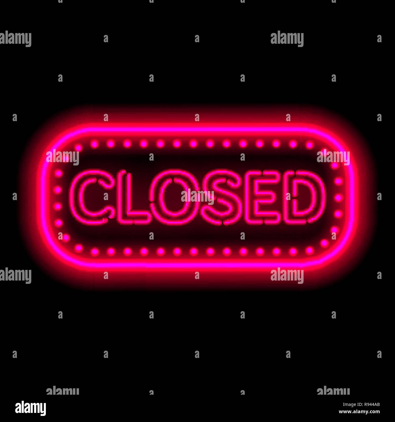 Store closed sign Stock Vector Images - Alamy