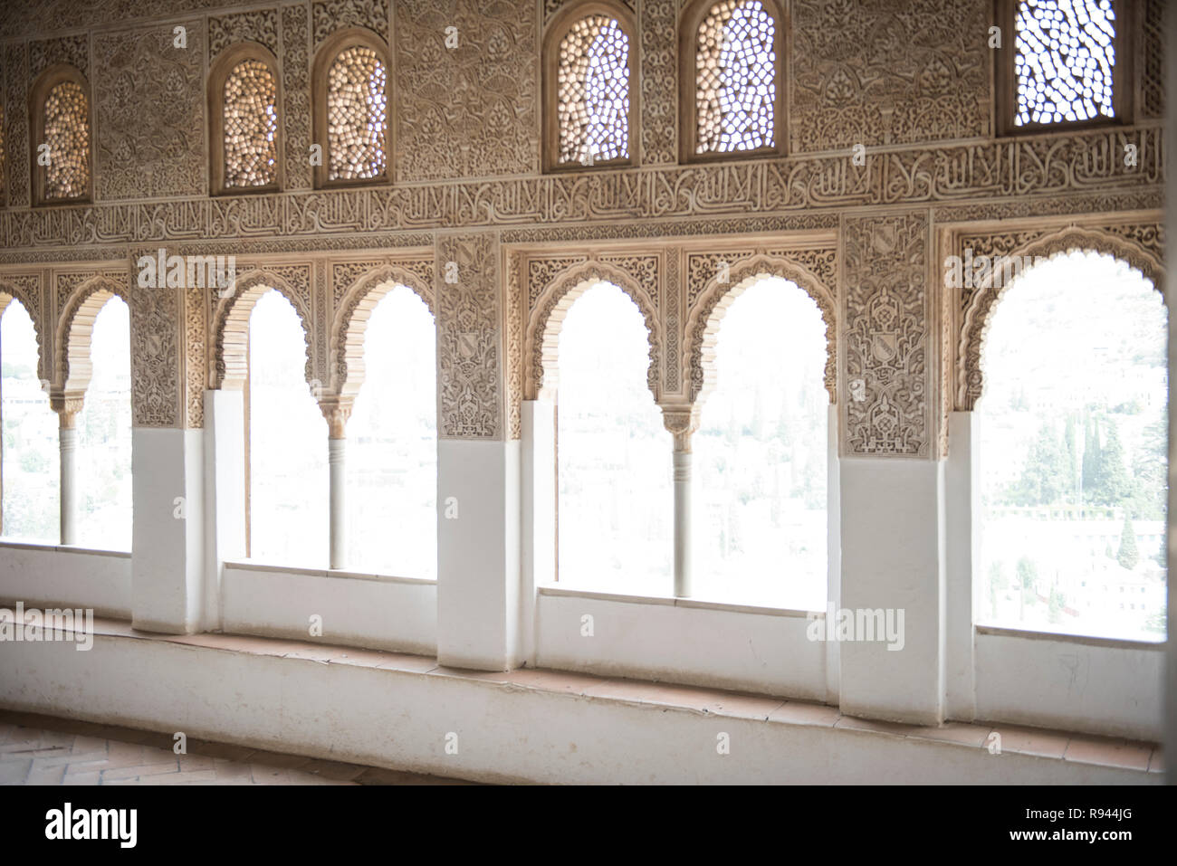 Architectural Beauty of Alhambra Palace Stock Photo - Alamy