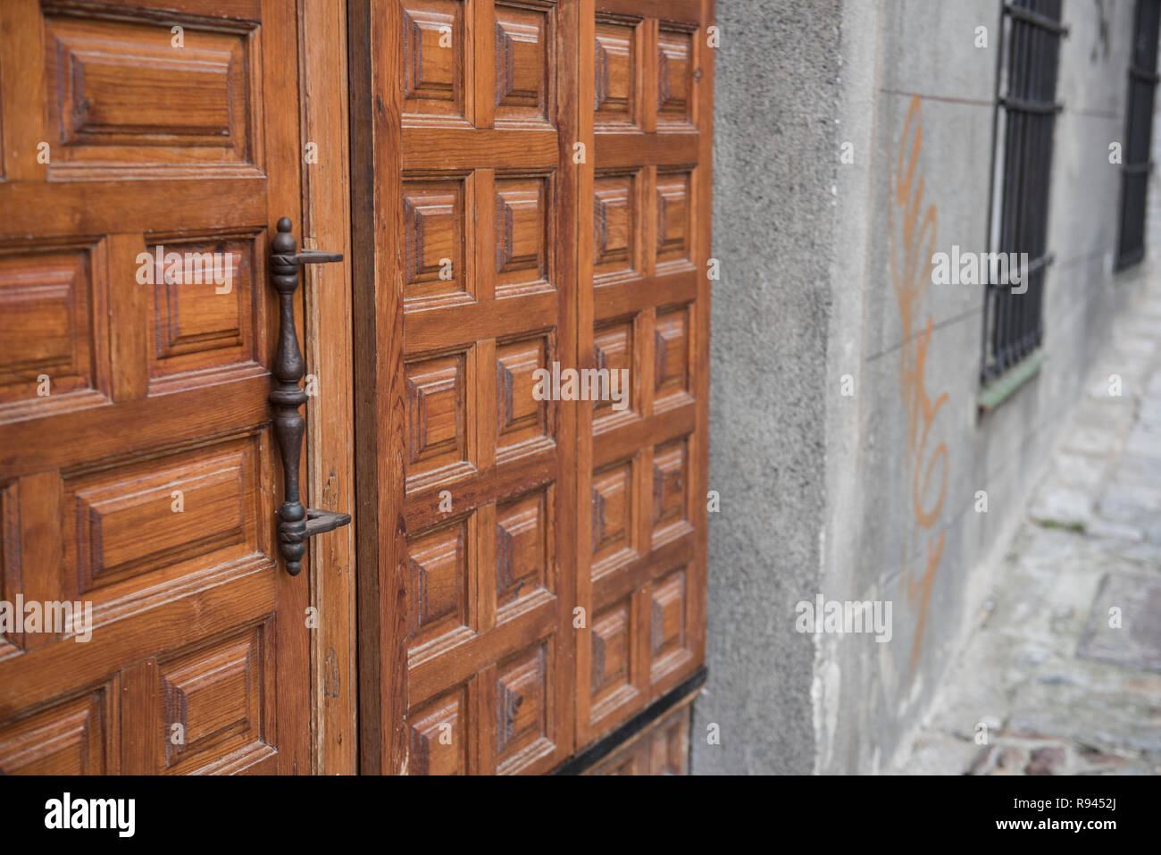 Closed And Locked Door Stock Photo - Alamy