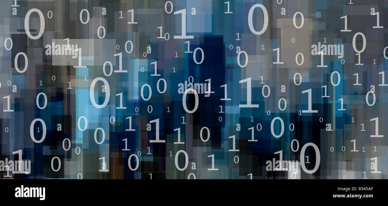 Modern Abstract of lines and squares. Binary code Stock Photo - Alamy