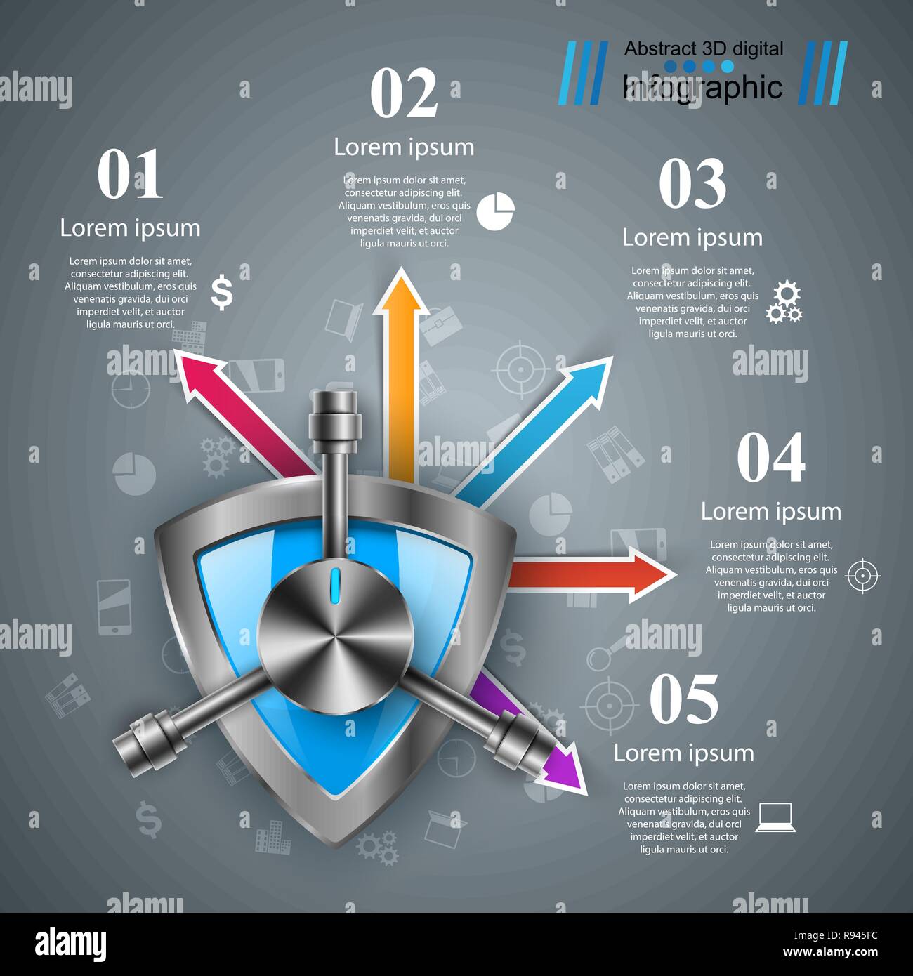 Guard, safe, security, deposit infographic Stock Vector Image & Art - Alamy