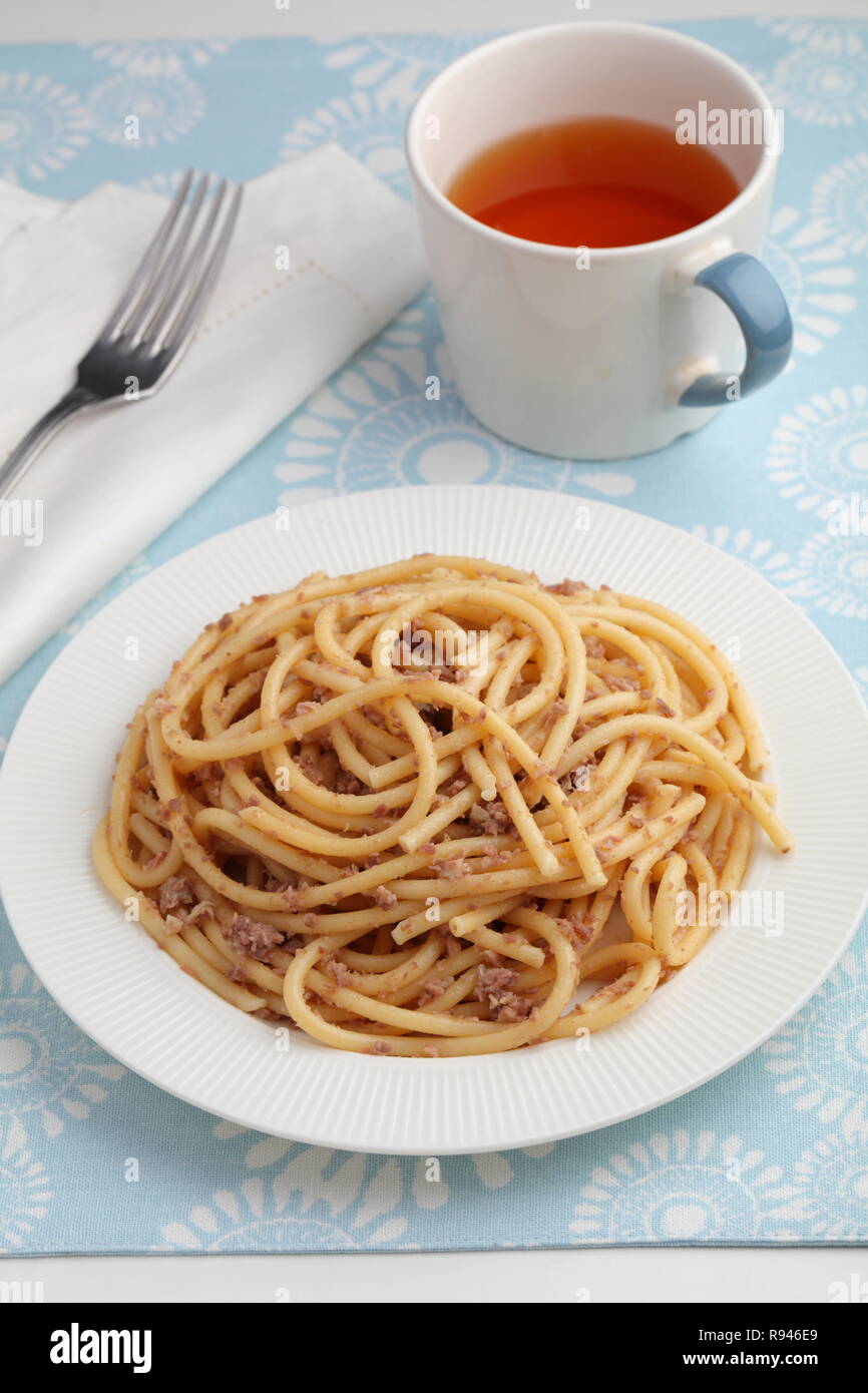 Russian pasta Navy Style closeup Stock Photo - Alamy