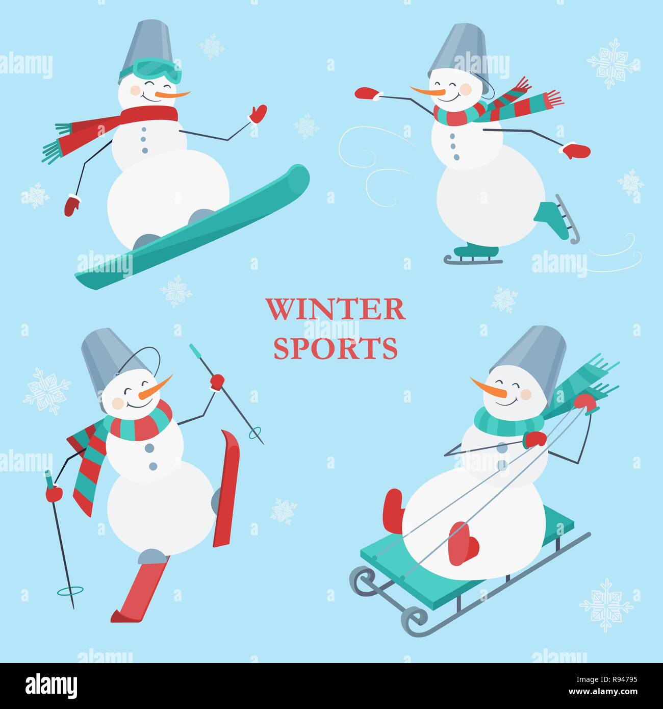 Happy skiing Stock Vector Images - Alamy