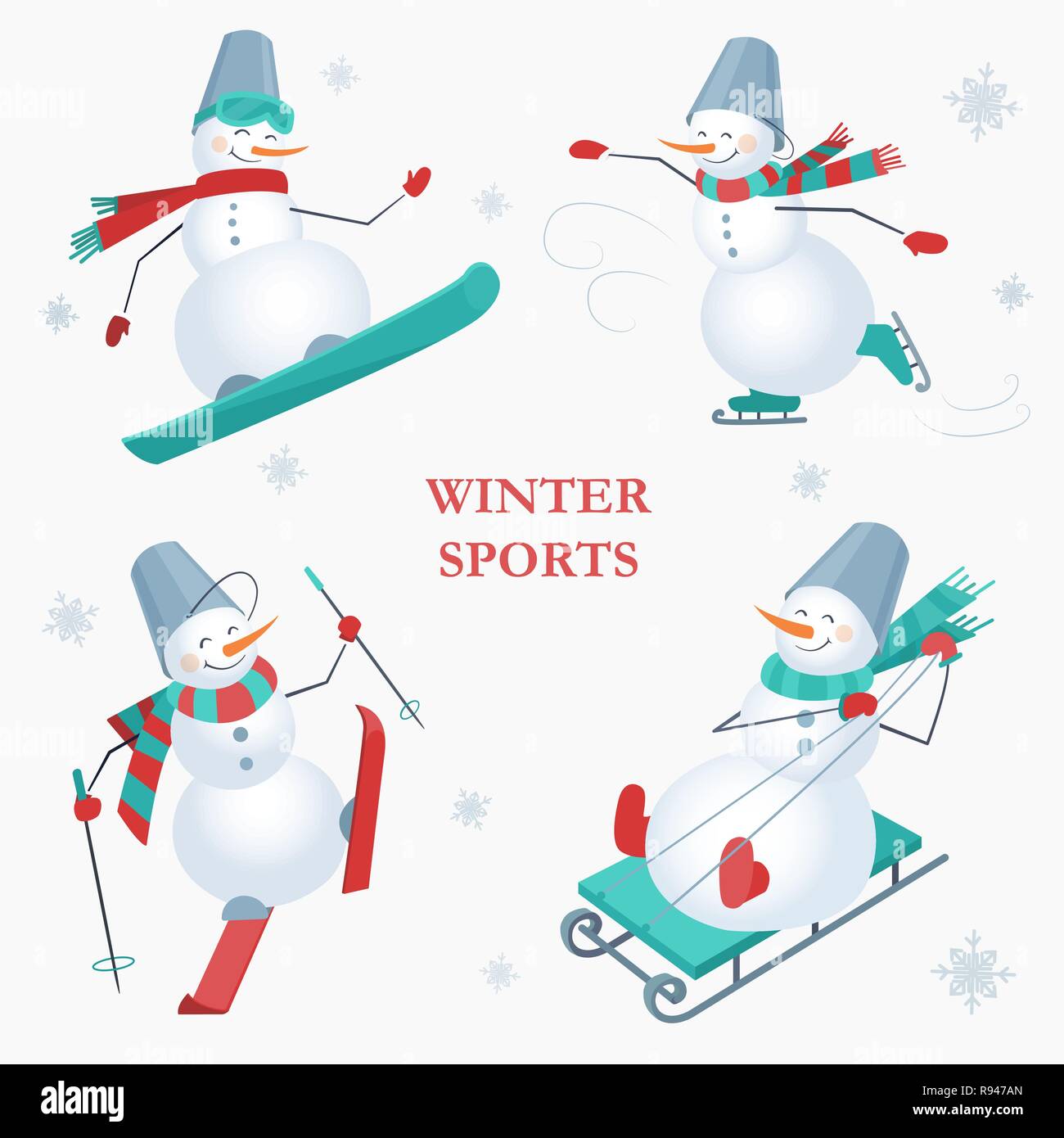 Ice skiing Stock Vector Images - Alamy