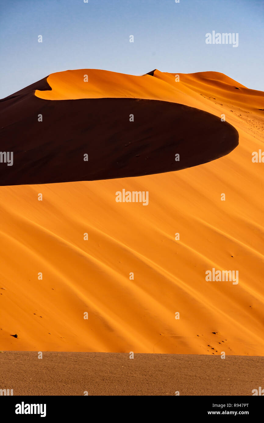 Namib dunes in Sossusvlei in the heart of Namibia, Africa Stock Photo ...