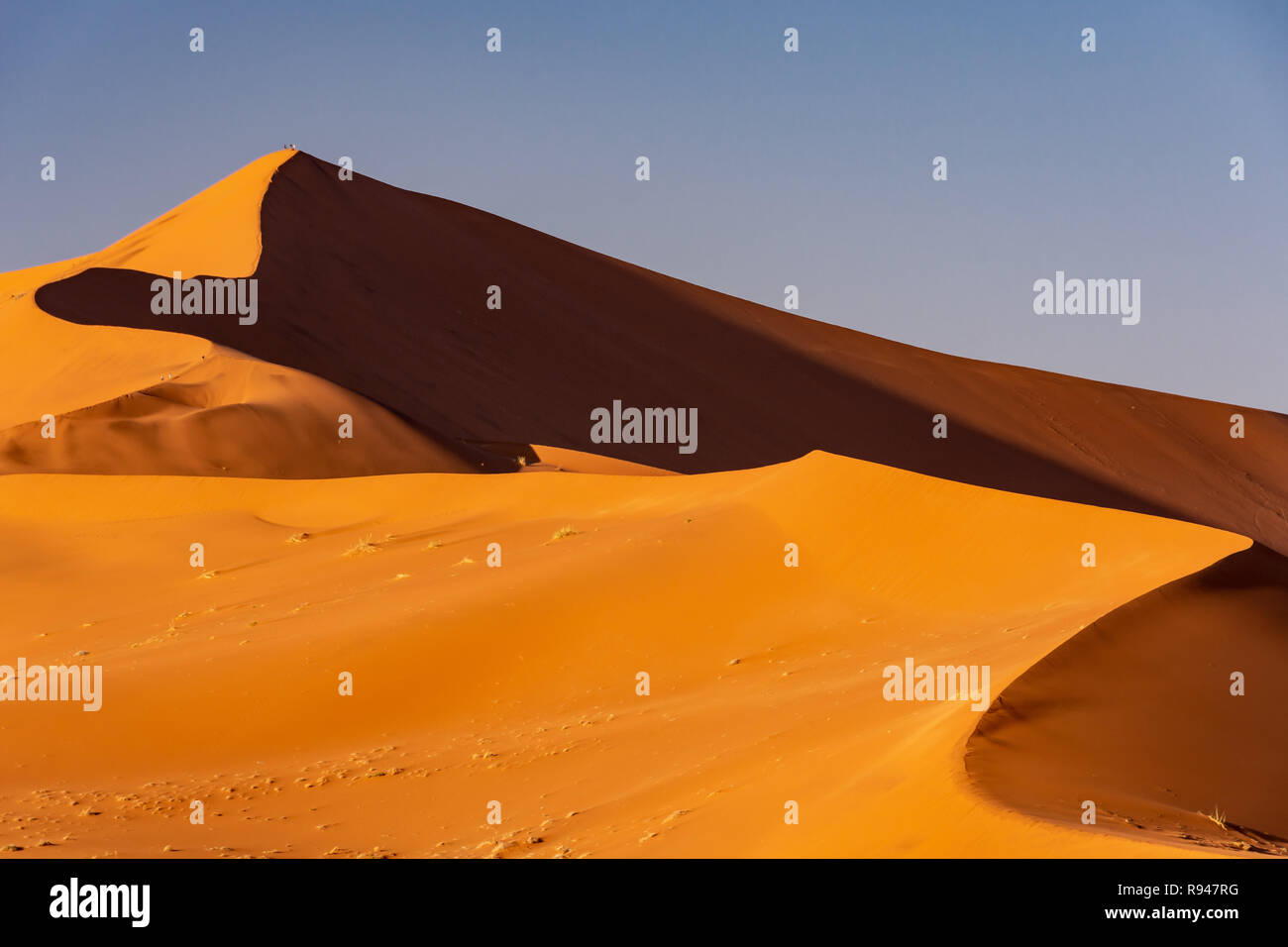 Namib dunes in Sossusvlei in the heart of Namibia, Africa Stock Photo ...
