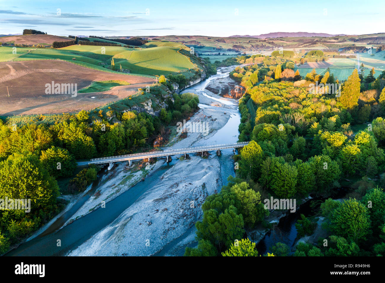 Opihi River South Island New Zealand Stock Photo - Alamy