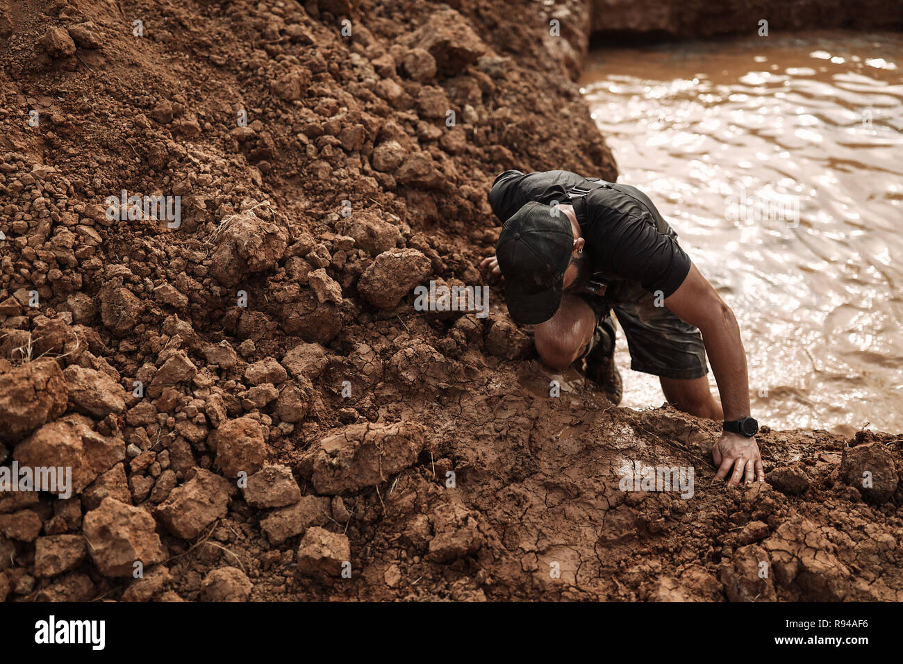 Dirty mud male guy hi-res stock photography and images - Alamy