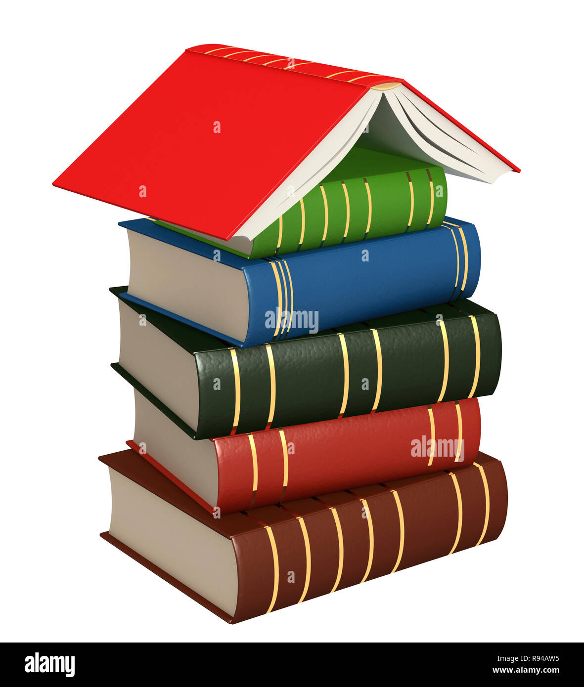 Books. Objects isolated over white Stock Photo - Alamy