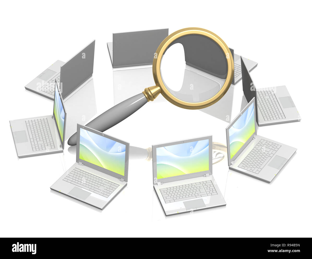 Examining information Cut Out Stock Images & Pictures - Alamy