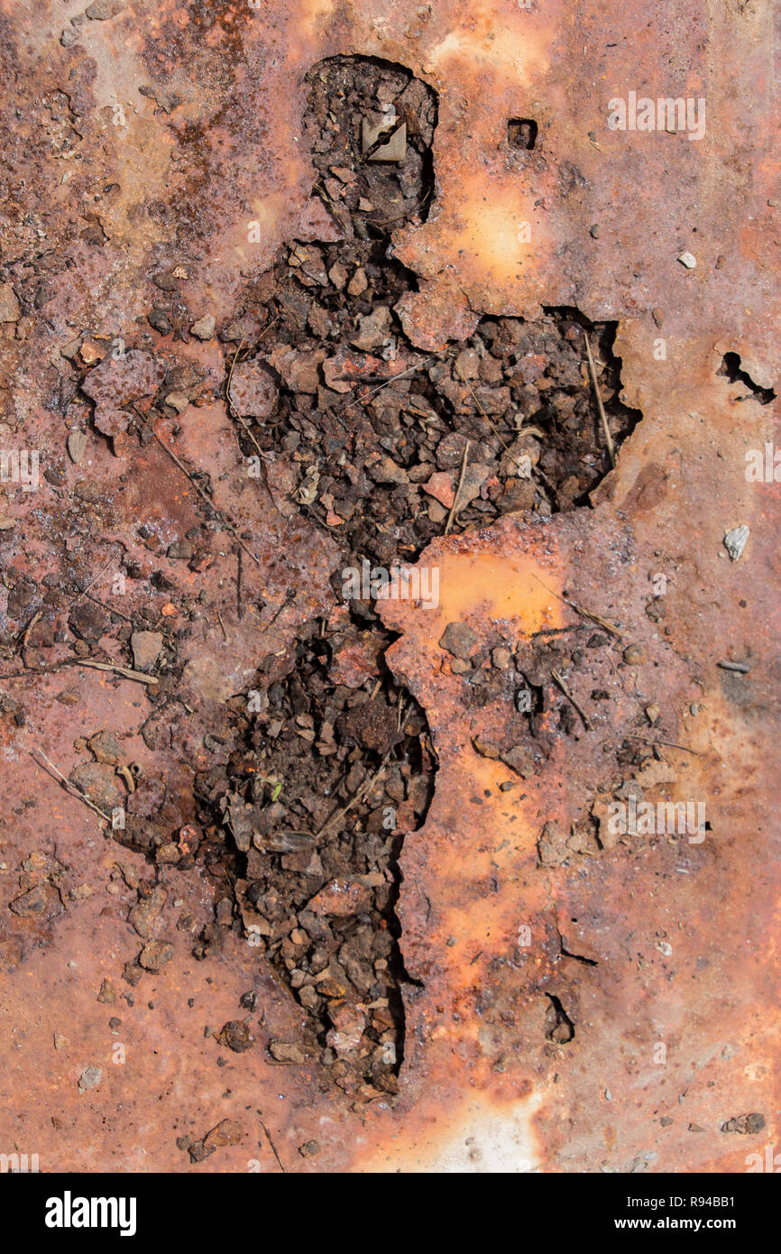 metal corroded by rust, rusty metal texture, rusty metal background ...