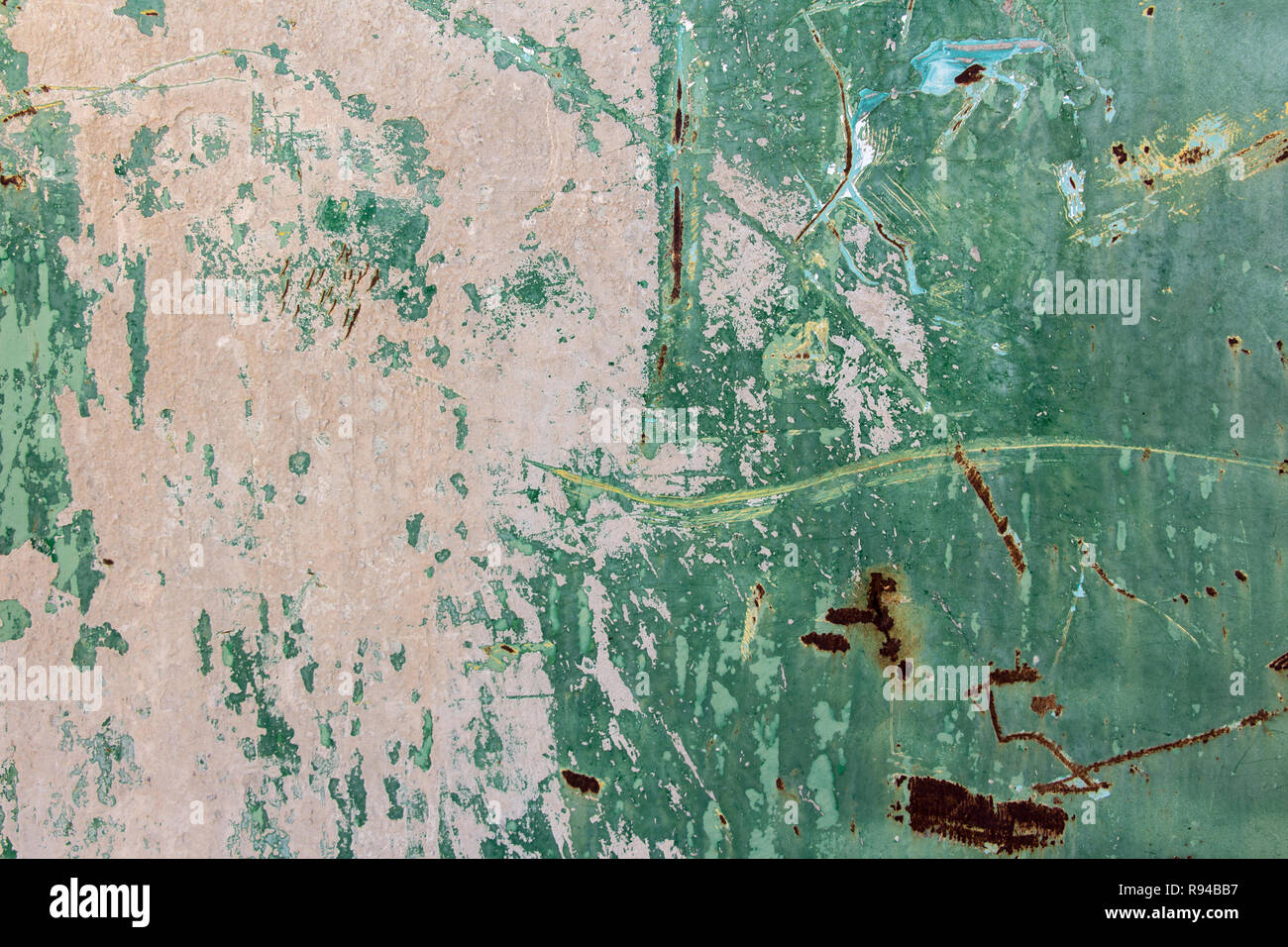 metal steel vintage plate with some old scratch, green metal plate with ...