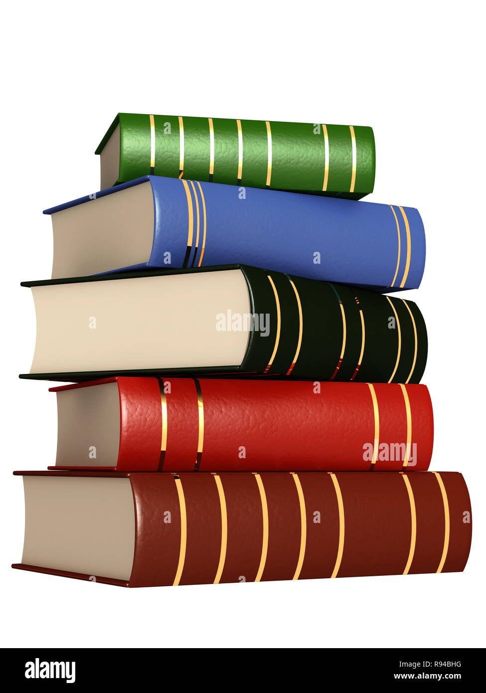 Books. Objects isolated over white Stock Photo - Alamy