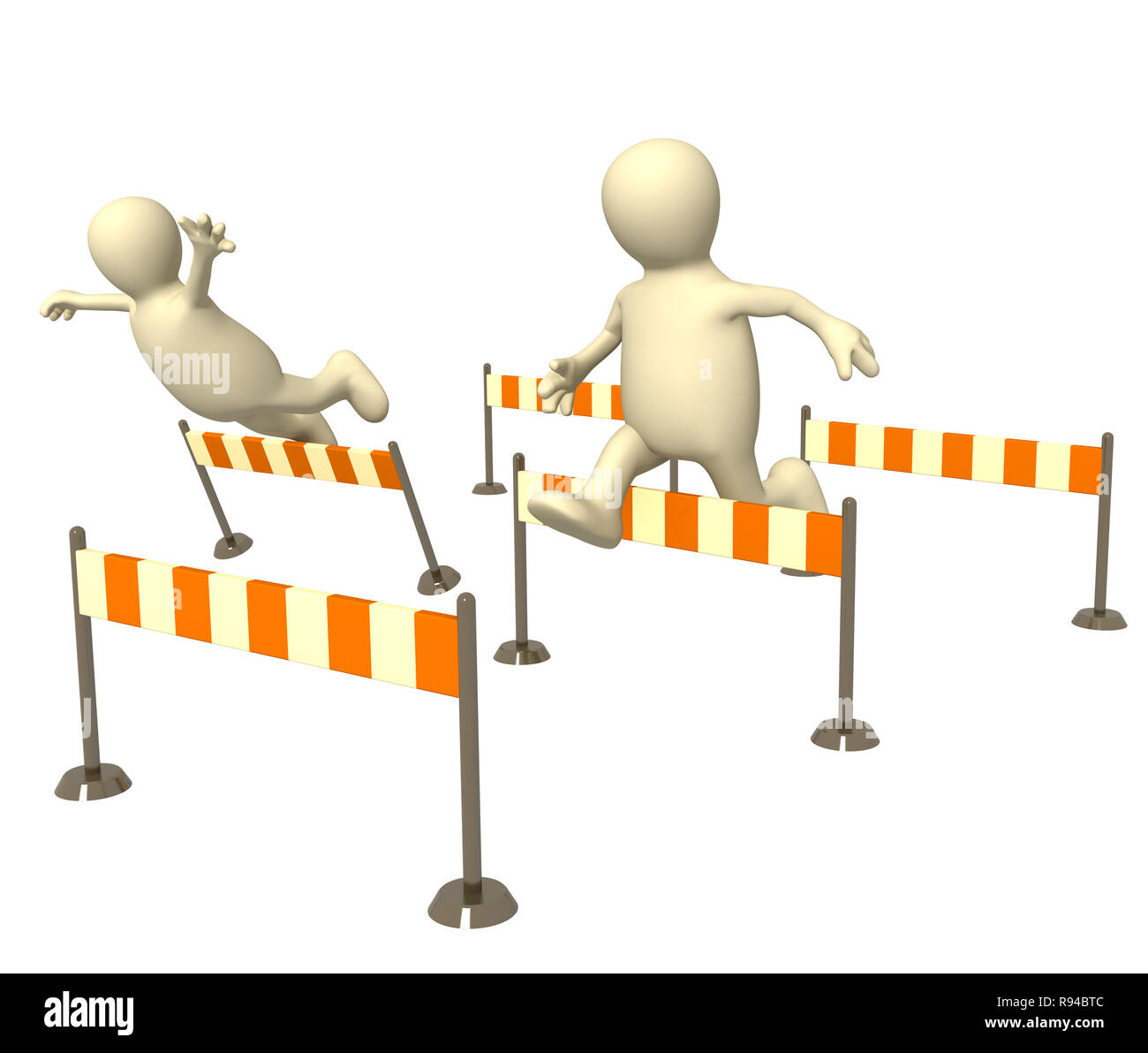 Jumping barriers hi-res stock photography and images - Alamy