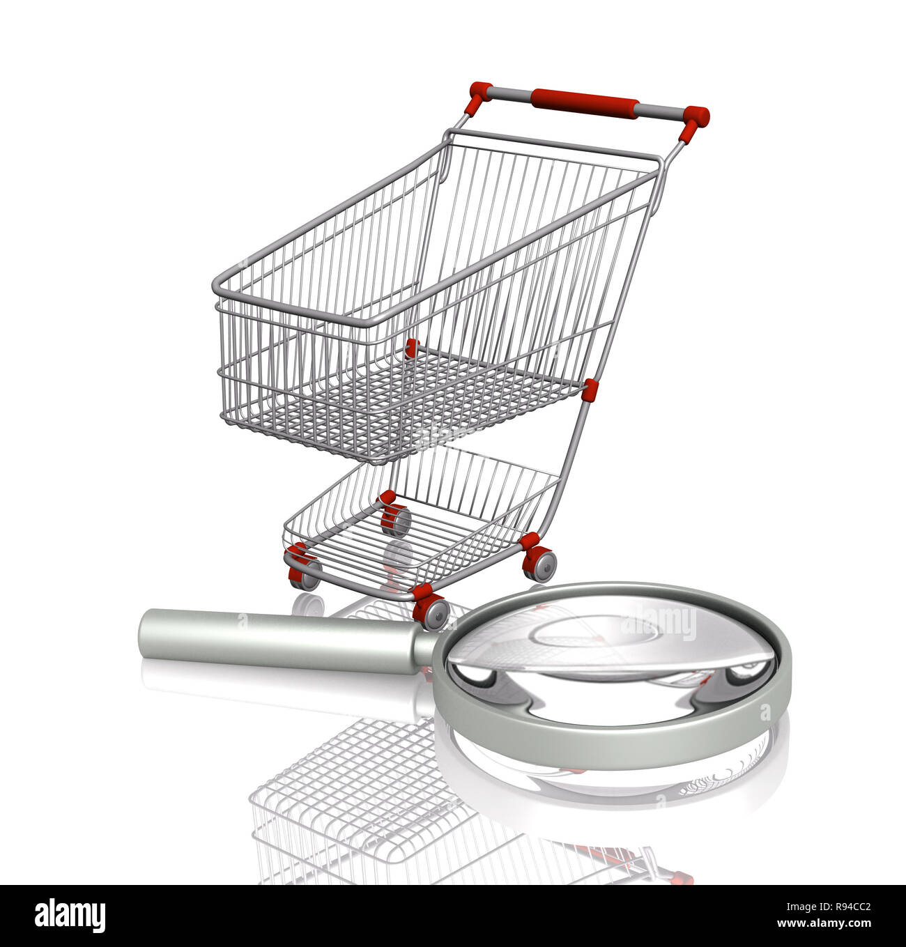 Search of sale. Objects isolated over white Stock Photo - Alamy