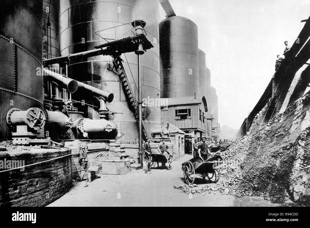 Blast furnaces, Workington steel works Stock Photo - Alamy
